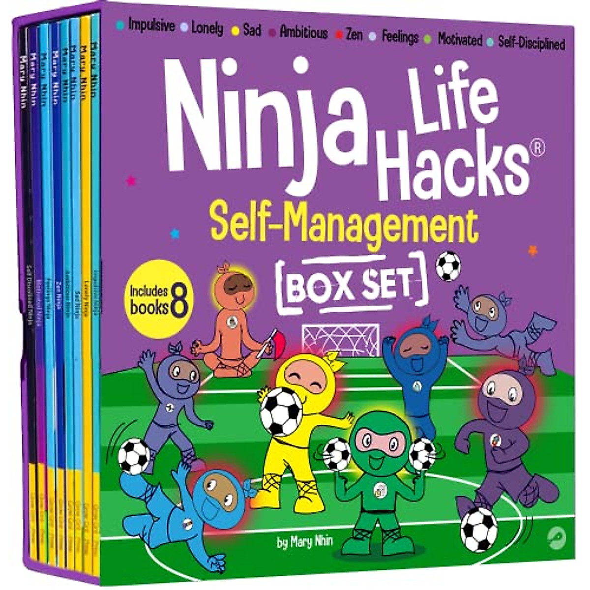 Ninja Life Hacks Self Management 8 Book Box Set (Books 33-40: Impulsive, Lonely, Sad, Ambitious, Zen, Feelings, Motivated, Self Disciplined)