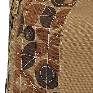 CHALA Retro Convertible Purse - Metal Feather - Olive