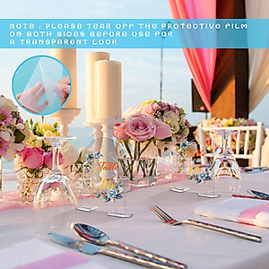 10 Sets Arch Acrylic Table Sign Clear Acrylic Table Numbers DIY Blank Acrylic Sign with Stand Arched Table Signs for Wedding Meetings Events Restaurant Office