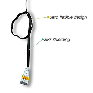 4 Pack Raspberry Pi Camera and Display Cable, 15 Pin Round Flexible CSI Cable, 110mm/4.33in, for Raspberry Pi 3B+, 3B, 2B