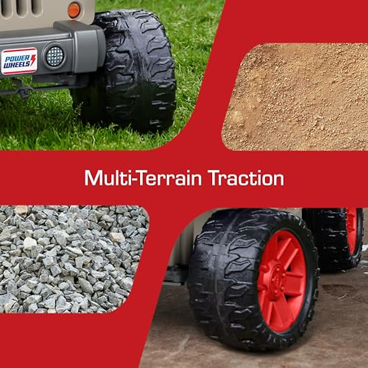 Power Wheels Jurassic Park Jeep Wrangler Ride-On Battery Powered Vehicle with Dinosaur Sounds & Lights for Preschool Kids Ages 3+ Years