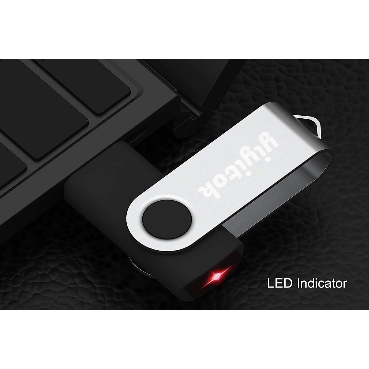 USB Drive 32GB Pack of 5,USB 2.0,USB Stick with Red Led Indicator,32gb Flash Drive 5 Pack,Memory Stick Storage (Black Color)