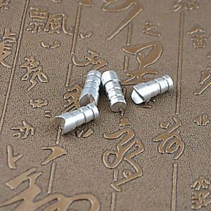 ZSHJGJR 50pcs Archery Arrow Nocks ID 7.6/6.2mm Aluminum Crossbow Bolt Arrow Nocks Hunting Target Practice Arrow Tail for Fiberglass Carbon Aluminum Arrows (ID 6.2mm)