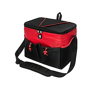 geckobrands Large Removable Hardliner Tote Cooler – Holds Up to 24 Cans or 15 Bottles, 5 Pockets/2 Neoprene, Easy Access Lid
