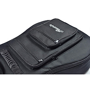 Faswin 41 Inch Acoustic Guitar Padded Gig Bag with 6 Pockets, Pick Sampler and Guitar Strap