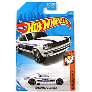 DieCast Hot Wheels '65 Mustang 2+2 Fastback - 72/250 [White] Muscle Mania 8/10