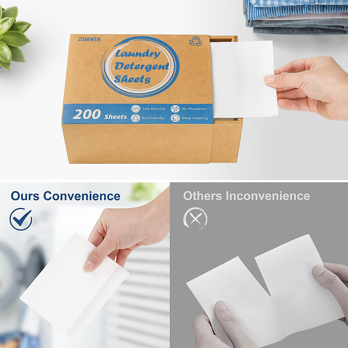 Laundry Detergent Sheets, 200 Sheets Fresh Linen Scent Laundry Sheets - Eco-Friendly Hypoallergenic Liquidless Washing Supplies for Dorm Travel Camping, 200 Loads