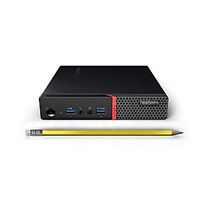 Lenovo ThinkCentre M700, 6th Generation Tiny Business Computer Micro PC (Intel Quad Core i3-6100T, 8GB Ram, 120GB Solid State SSD, WiFi, VGA) Win 10 Pro) (Renewed)