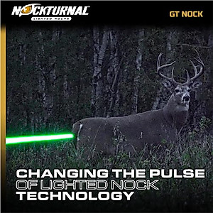 Nockturnal Lighted Nocks for Arrows with .246 / .244/204 Inside Diameter, Green