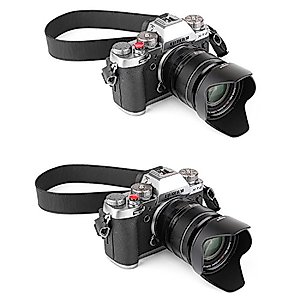 ChromLives Camera Button Shutter Release Button Brass Compatible with Fuji Fujifilm11mm Concave 10mm Convex Surface (Combo 2Pack)
