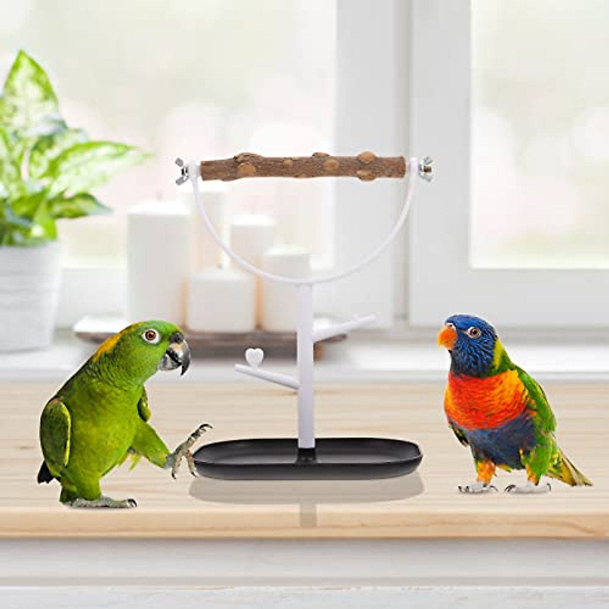 PATKAW Outdoor Toys Outdoor Toys Outdoor Playset 2 Pieces Bird Perches, Wooden Parrot Wooden Perch Bird Perch Training Standing Rack Parrot Stand Branch Outdoor Toys Outdoor Playset Wooden Toys