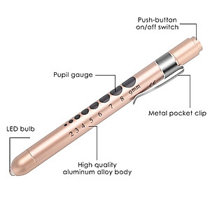Essential Nurse Penlight - LED Flashlight for Medical Professionals - Must-Have Tool for Nurses, Students, and Doctors,1PCS