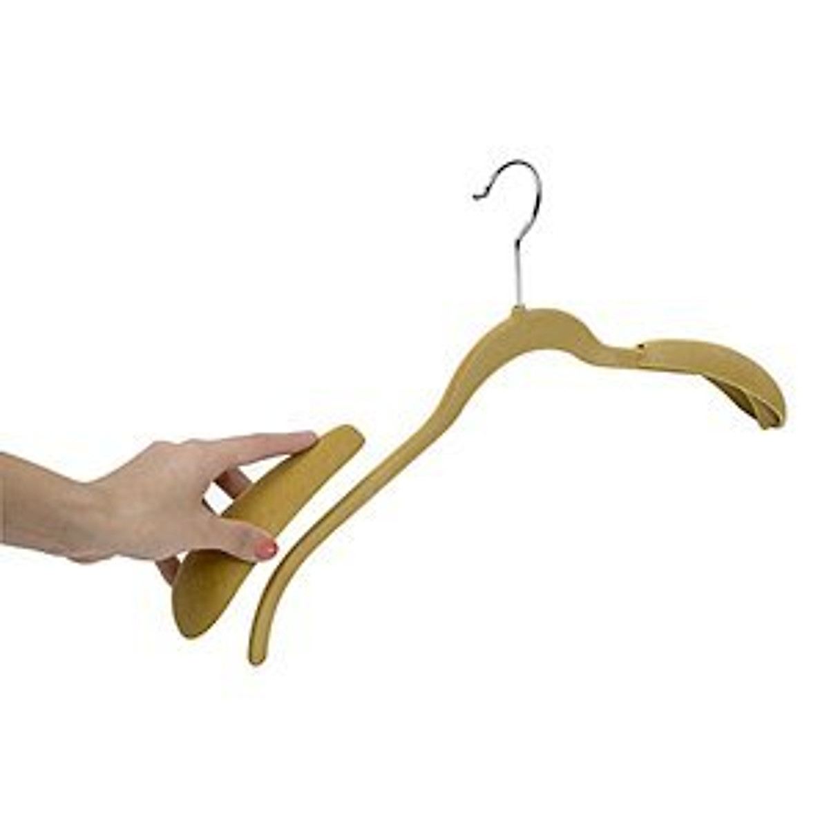 ClosetHangerFactory Slim-Line Set of (6) Shoulder Pads (Black)