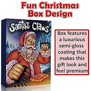 Meat Claws for Shredding. Santa's BBQ Claws. Funny Stocking Stuffers for Men Dads Grillers, Boss Boyfriend Christmas Gift Box. Barbecue Pulled Pork Shredder Funny Grill Tool Pelto Kitchen Gadget