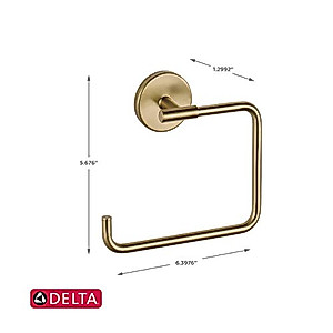 Delta Faucet 759460-CZ Trinsic Towel Ring, 2 x 6.41 x 5.69 Inches, Champagne Bronze
