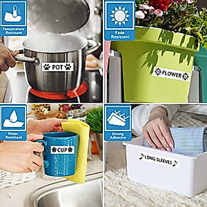 5PK 12mm 0.47 M-K231s M Tape Compatible with Brother M Tape 12mm 0.47 White M-k231 M-k231s，Black on White for Brother 12mm 1/2 M Tape Label Maker Tape for Brother PTouch PT-65 PT-90 PT-M95 PT-70BM