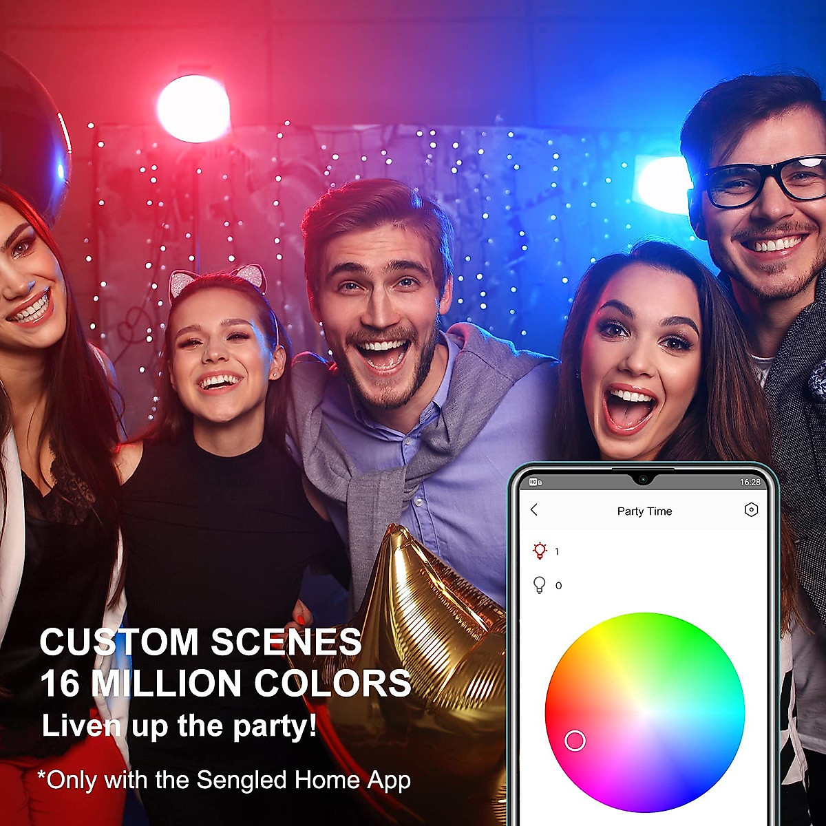 Sengled Smart Bulbs, BR30 Smart WiFi Flood Light Bulb That Work with Alexa Google, E26 Base, CRI>90, 650LM (65W Equivalent), Dimmable Color Light Bulbs, 2.4GHz WiFi Only, No Hub Required, 4 Pack