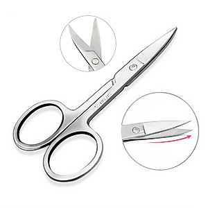 Stainless Steel Makeup Scissors Nose Hair Eyebrow Scissors Makeup Tool