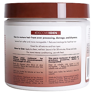 EDEN BodyWorks JoJoba Monoi Deep Conditioner | 16 oz | Moisturize, Soften & Repair Hair - Packaging May Vary