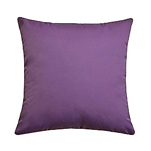 Andreannie Pack of 4 Outdoor Waterproof Double-Sided Printing Decorative Throw Pillow Cover Cushion Case for Garden Tent Park Farmhouse Polyester Both Sides Square 18 x 18 inches (Set of 4 Purple)