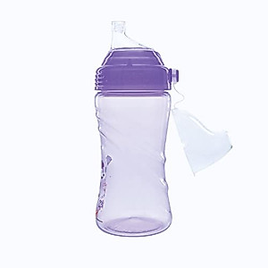 Nuby No Spill Printed Thirsty Kids No-Spill Sip-it Sport Cup with Soft Spout and Lid - 12oz / 360 ml, 12+ Months, Single Pack of 1, Print May Vary