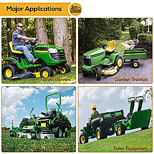 WEIZE 18X9.50-8 Lawn Mower Tire, 18X9.5-8 Tractor Turf Tire, 4 ply Tubeless, 1040lbs Capacity, Set of 2