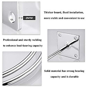 Ball Holders Wall Mount Sports Exercise Ball Storage Rack Organizer for Display Basketball Volleyball Soccer Football Medicine Ball (Sliver-5.6in)