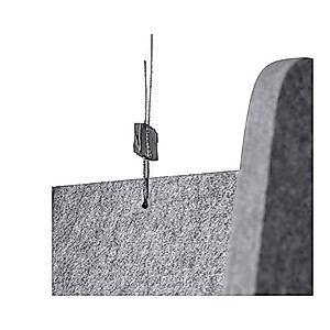 Lumeah Acoustic Cloud | Sound Proofing, Decorative Sound Dampening Hanging Installation | Stunning Adjustable Height Design Acoustic Panel Ceiling Fixture | 55” W x 55” L x 9” H | Taupe