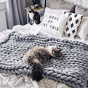 Yarn Cotton Thick Chunky Wool Tube 1KG Velvet Super Bulky Hand Knitting Crochet Soft Yarn Bulky Arm Roving Yarn Accessories (Color : Navy Blue)