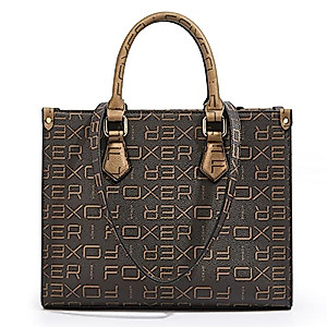 Large Tote Handbags for Women, Faux Leather Ladies Top-handle Bags Womens Large Shoulder Purses and Handbags Women's Fashion PVC Signature Leather Pocketbooks