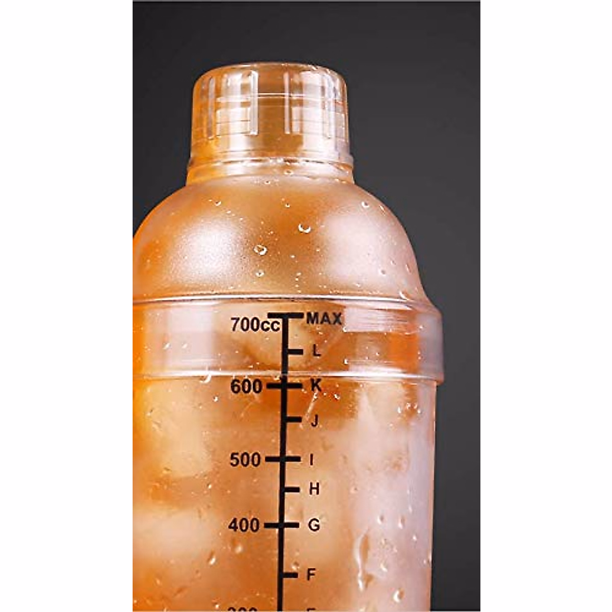 700cc / 24 oz Plastic Shaker Cocktail Drink Mixer Boba Tea Shaker,Professional Bar Tools Set (2)