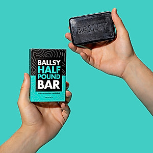 Ballsy Bar Soap Activated Charcoal, Essential Oils, and Plant Extracts .5lb