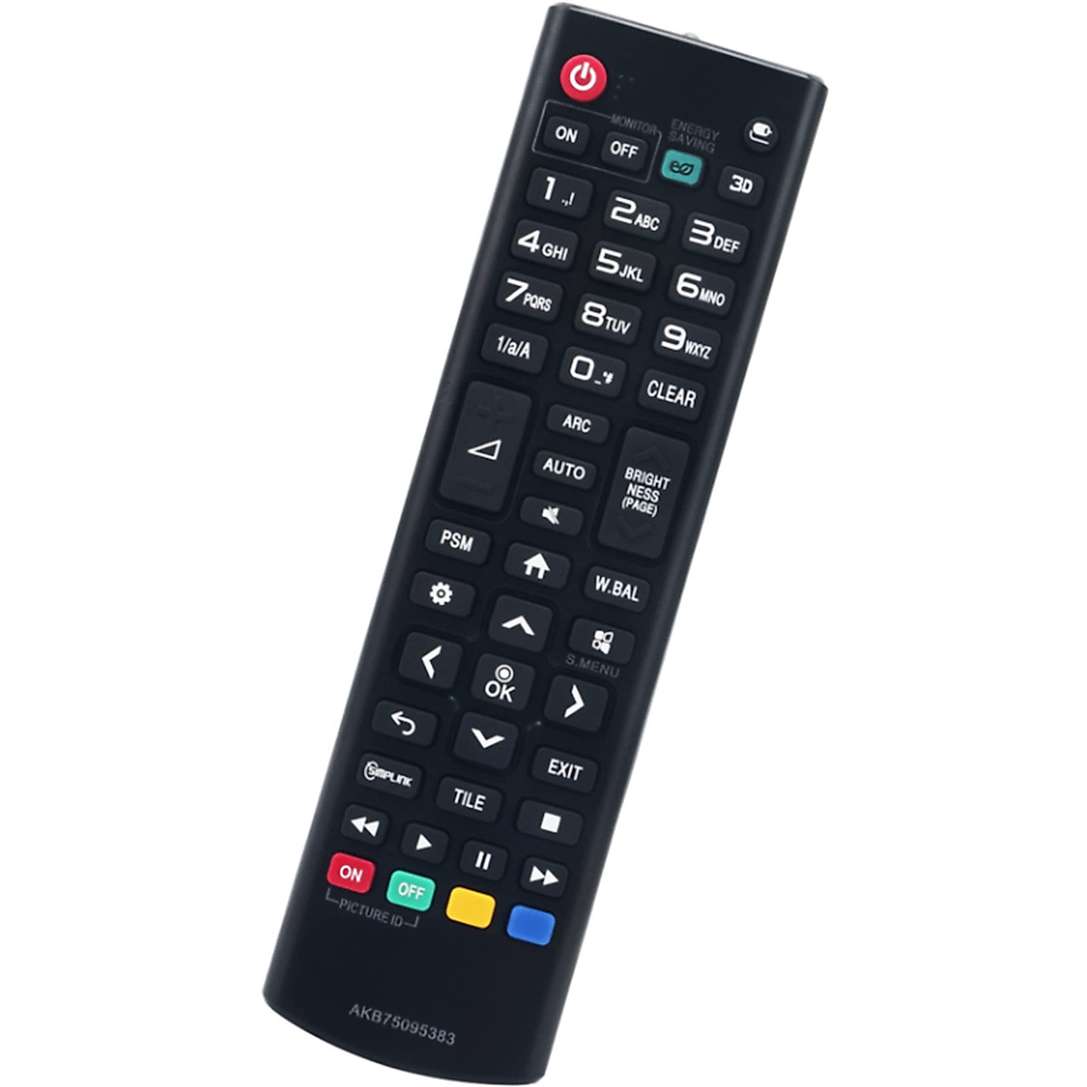 AKB75095383 Replacement Remote Control Compatible with LG Digital Signag Monitor