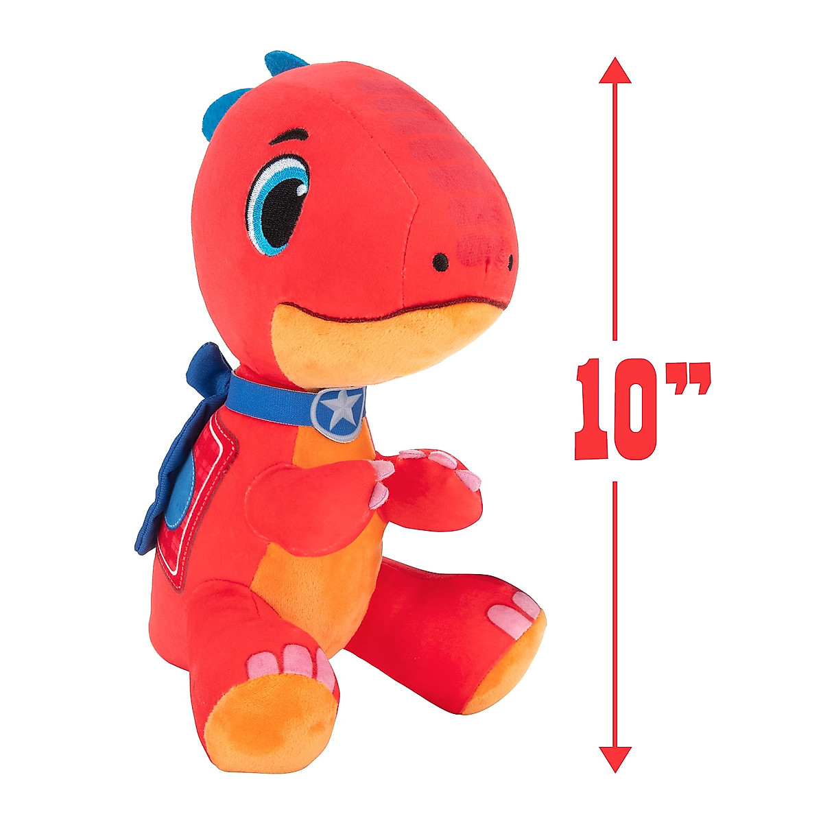 Dino Ranch - Blitz Plush 10” Soft, Cuddly, Blitz Plush, Toys for Kids Ages 3 and Up - Fun Plush Toys Featuring Your Favorite Dino - Amazon Exclusive