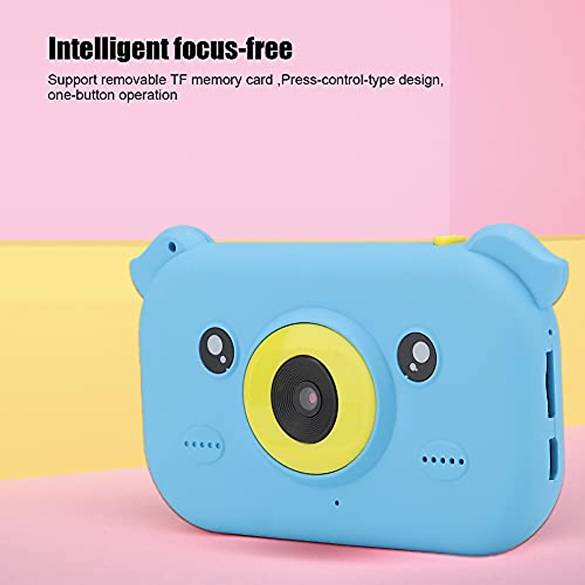 Tgoon Portable Children Digital Camera, Support Photography Memory Card 2.4 Inch LCD Video Recorder ABS
