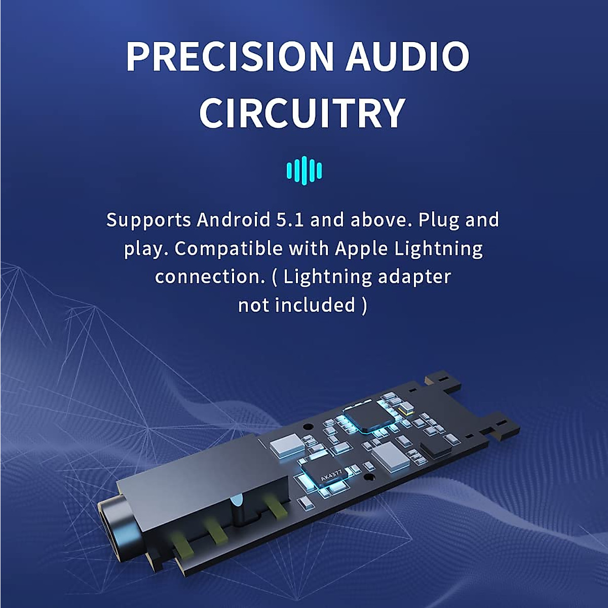 7HZ Sevenhertz 71 USB DAC AMP, USB-C to 3.5mm Audio Cable Headphone Amplifier