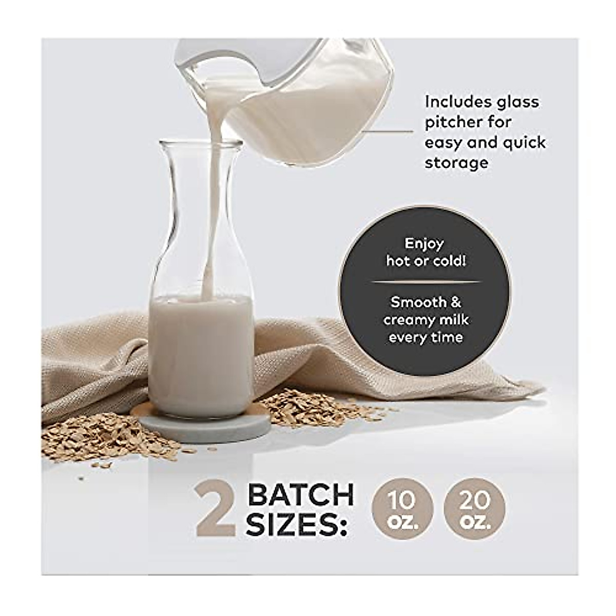 ChefWave Milkmade Non-Dairy Milk Maker with 6 Plant-Based Programs, Auto Clean