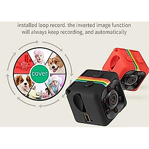 Sansnail Mini Camera 1080P SQ11 Portable Small HD Nanny Cam with Night Vision and Motion Detection Indoor Covert Security Camera for Home and Office
