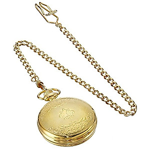 Charles-Hubert, Paris Gold-Plated Mechanical Pocket Watch