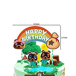 Heidaman Animal Crossing Birthday Party Supplies Animal Crossing Birthday Decorations Include Animal Crossing Banner Balloons Cake Toppers