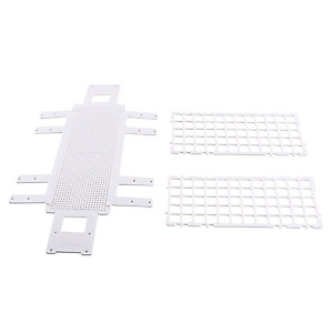 1pc Plastic Test Tube Rack 60 Holes Holder Storage Stand 3 Layers 16mm Hole Detachable for Lab 25 x 10.6 x 6.5cm
