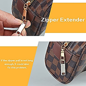 1 one enjoy Upgraded Zipper Pull Replacement Metal Zipper Handle Mend Fixer Zipper Tab Repair for Shoes Luggage Suitcases Bag Jacket (8 PCS)