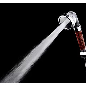 Ionic Shower Head High Pressure with Hose and Bracket, Mineral Balls Ionic Shower Head for Skin & Hair Health, Water Saving, Handheld 3 Modes Pressure Shower