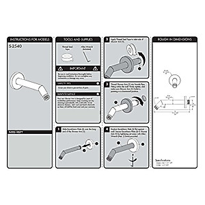 Speakman Neo S-2540 Shower Arm and Flange, 7", Polished Chrome