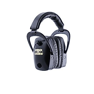 Pro Ears - Pro Slim Gold - Electronic Hearing Protection and Amplification - NRR 28 - Ear Muffs - Black