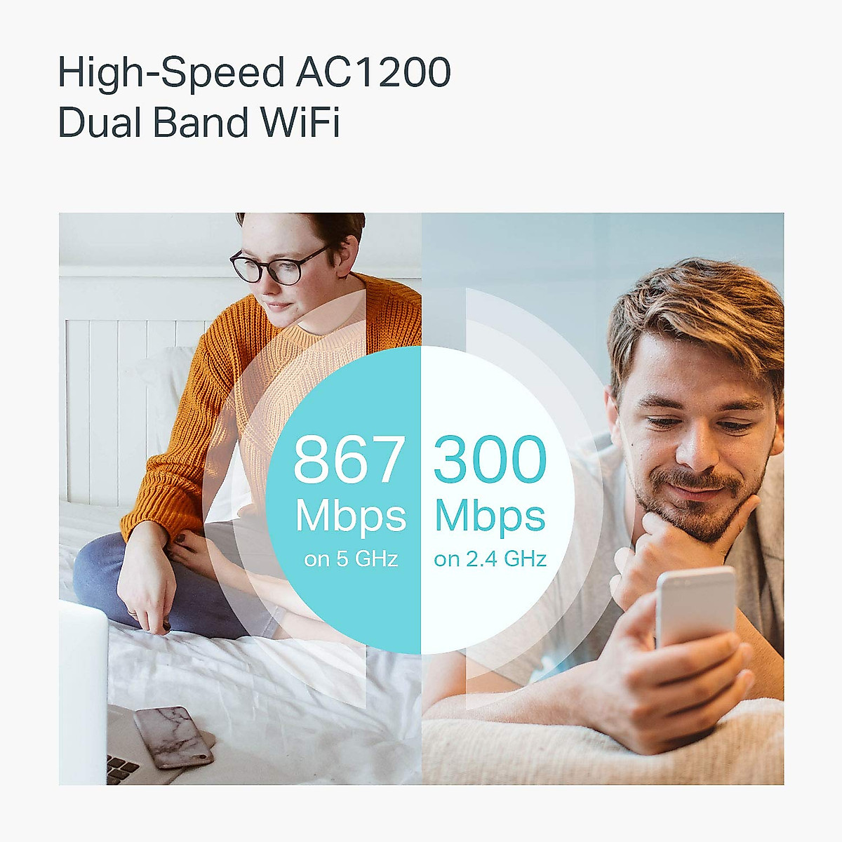 TP-Link AC1200 WiFi Router (Archer A5) - Dual Band Wireless Internet Router, 4 x 10/100 Mbps Fast Ethernet Ports, Supports Guest WiFi, Access Point Mode, IPv6 and Parental Controls