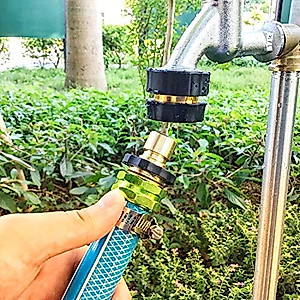 3/4 Inch Garden Hose Quick Connector Fittings Value Pack Quick Release Hose Connect for RV Water Hose and Spray Nozzle