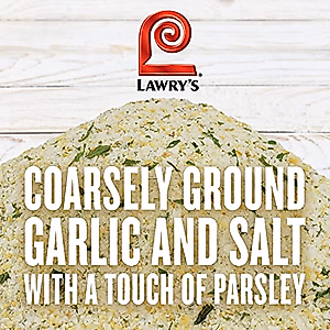 Lawry's Coarse Grind Garlic Salt with Parsley, 28 oz - One 28 Ounce Container of Garlic Salt and Parsley Seasoning for Beef, Poultry, Stir-Fry and Pasta