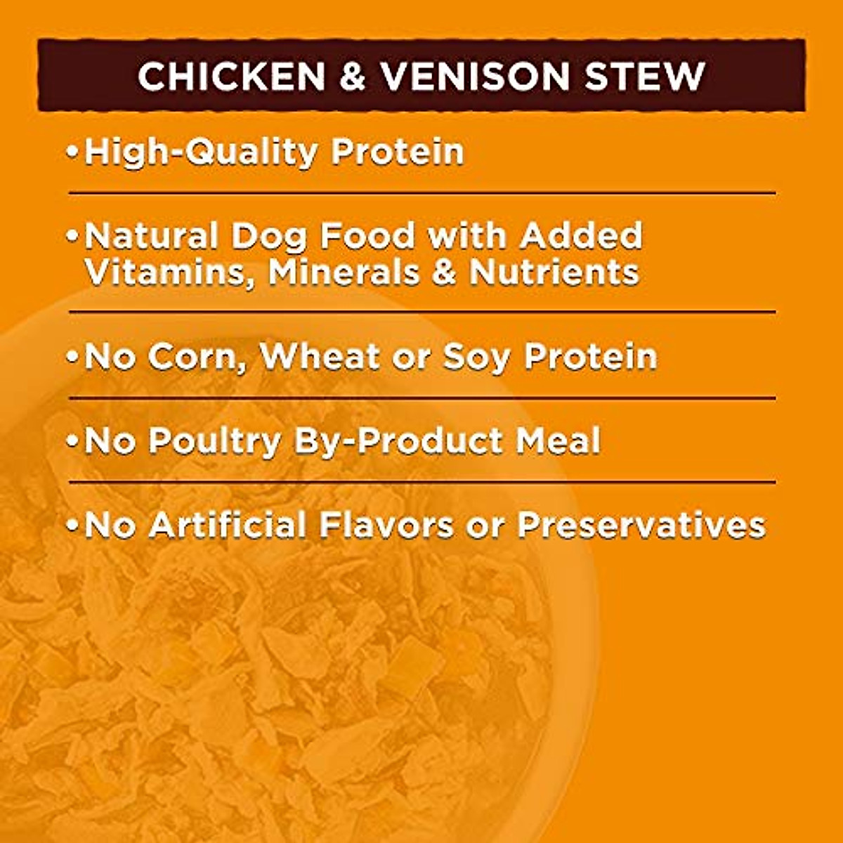 Nature's Recipe Grain Free Wet Dog Food, Chicken & Venison Stew Recipe, 10 Ounce Can (Pack of 12)