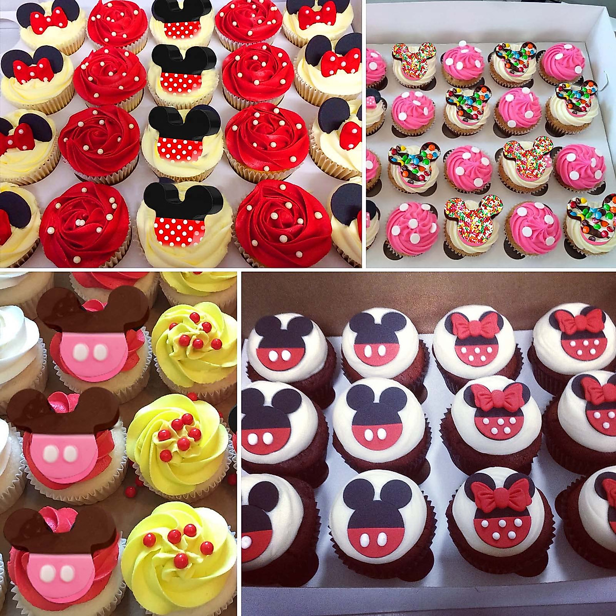 Mouse Gummy Candy Molds Silicone, 2 Pack 15 Cavity Non-Stick Mouse Head Silicone Molds for DIY Gummies, Candy, Chocolate, Jelly, Ice Cube, Dog Treats